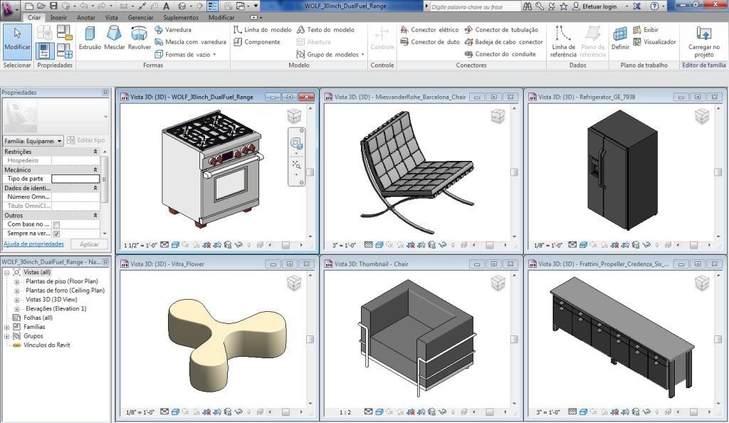 Biblioteca De Componentes De Famílias Revit | Blog A Arquiteta