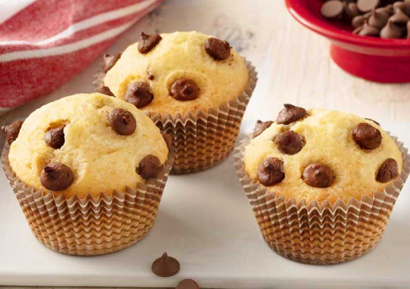 Receta De Muffins De Chispas De Chocolate ¡muy Fácil De Hacer