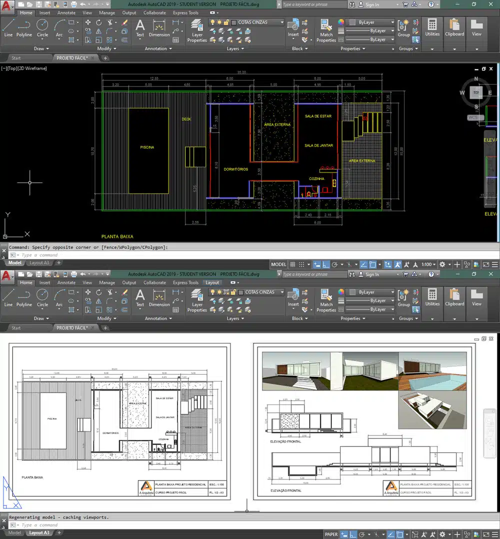 Desenhos 2d Em Autocad Para Praticar Arquivos AutoCad » Fábrica Do