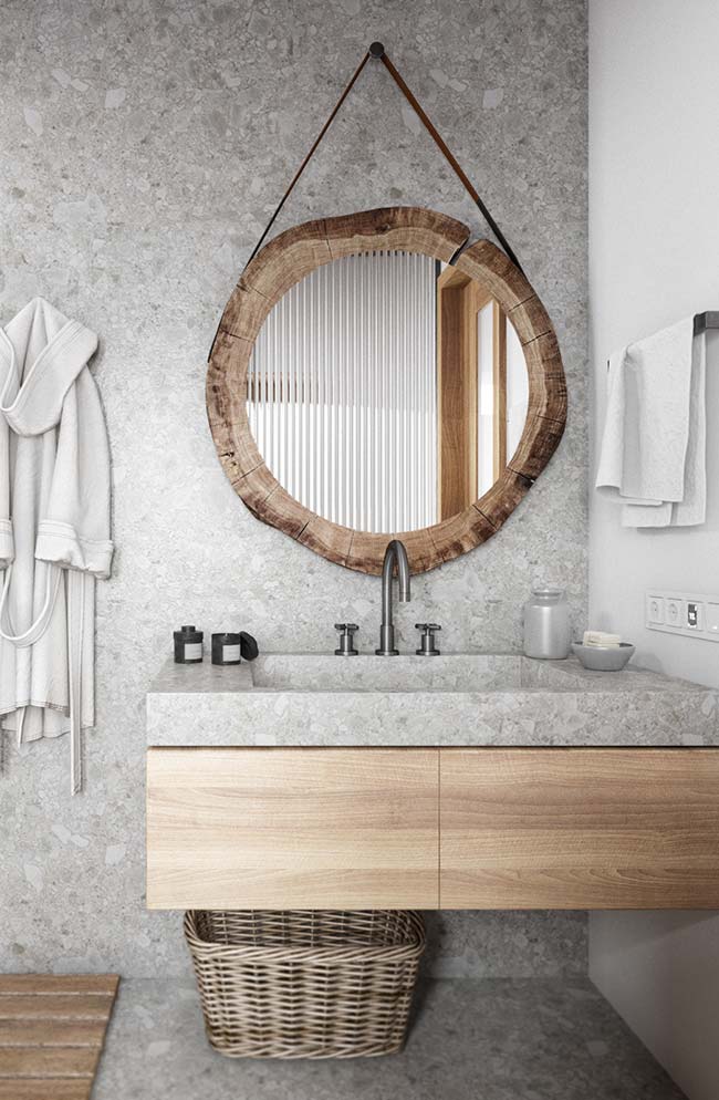 Banheiro Rústico Moderno