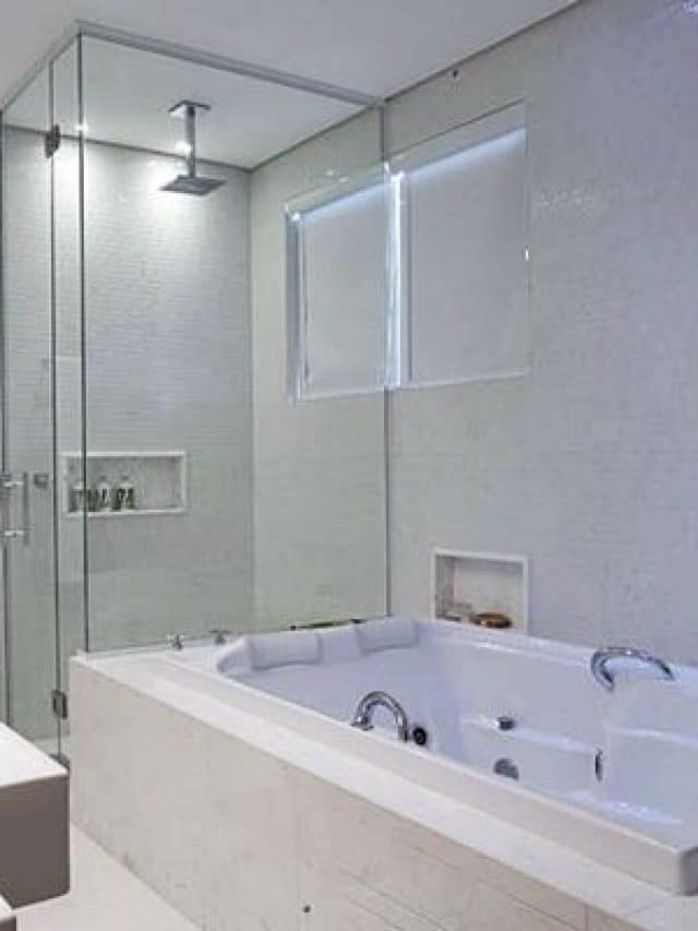 Banheiro com banheira – 5 modelos para seu banheiro pequeno - A Arquiteta