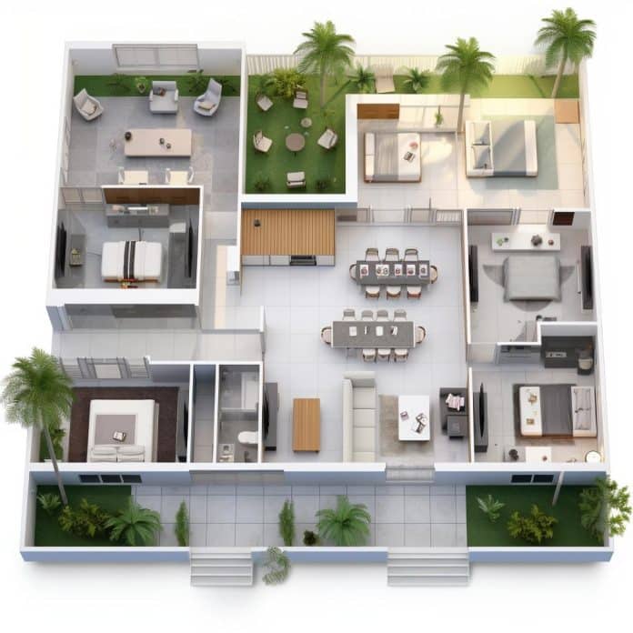 Planta De Casa Conceito Aberto - Valorize Seu Projeto Com Estas Técnicas!