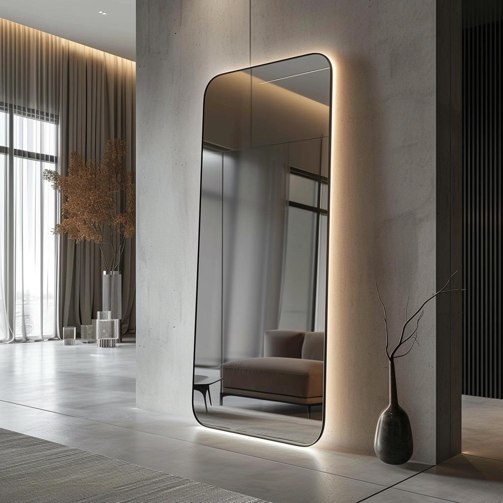 Espelho De Chão: 5 Dicas Para Adicionar Estilo E Amplitude.