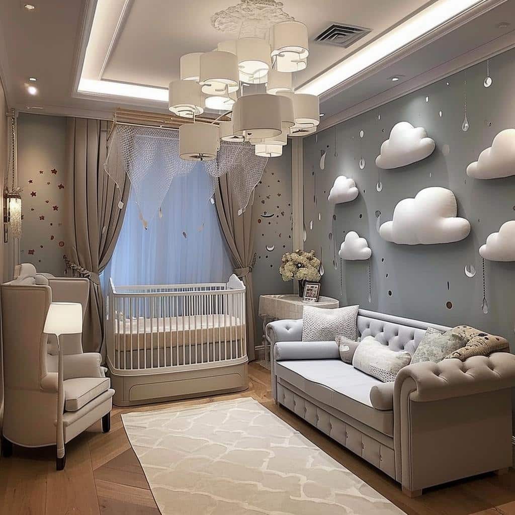 Quarto De Bebê Tema Nuvem: 5 Dicas Para Uma Decoração Lúdica E Delicada.
