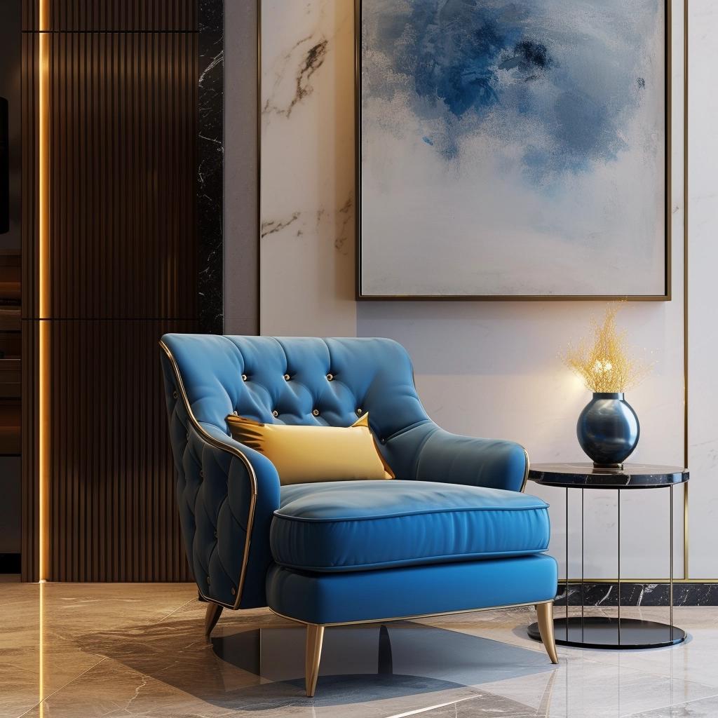 Conforto Em Azul: Poltronas Azuis Que São Puro Luxo