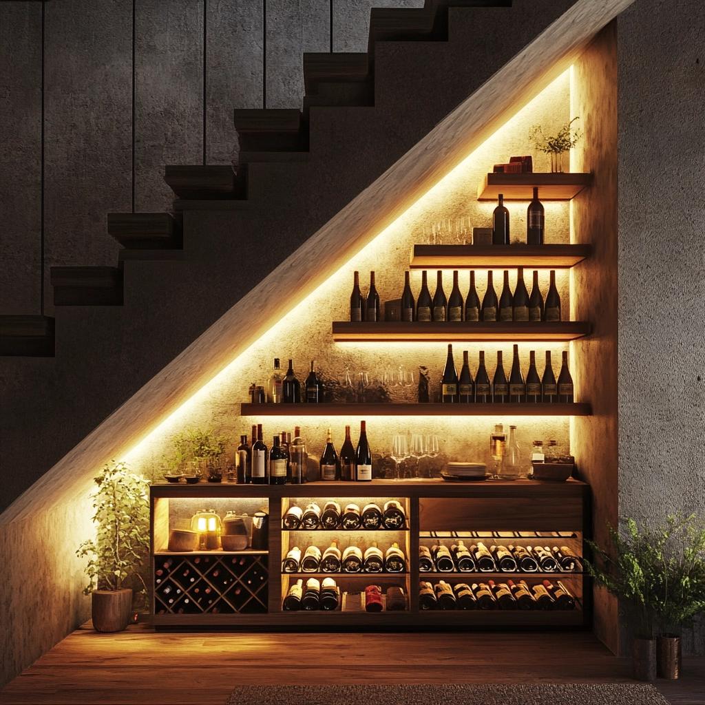 Otimização Criativa: Como Criar Uma Adega Embaixo Da Escada