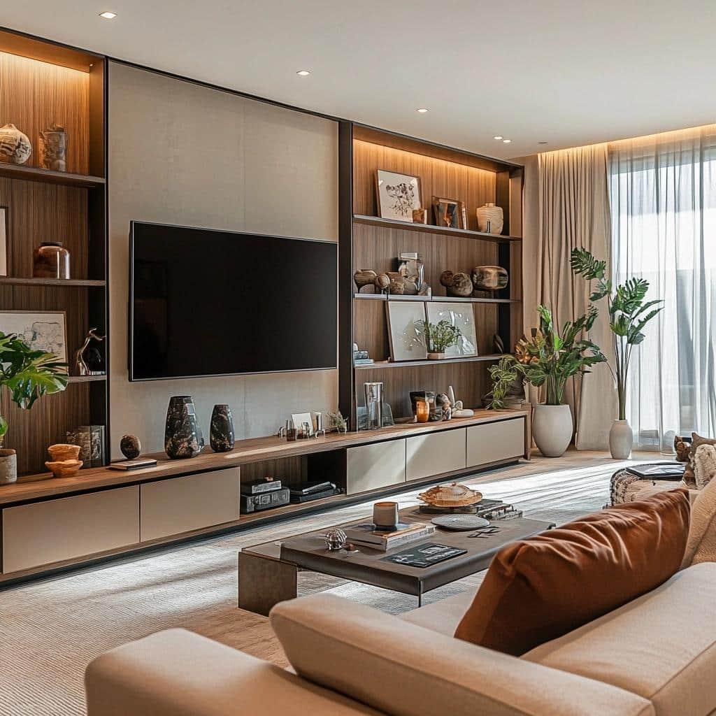 10 Modelos De Rack Para Sala Grande Que Preenchem O Espaço Com Elegância