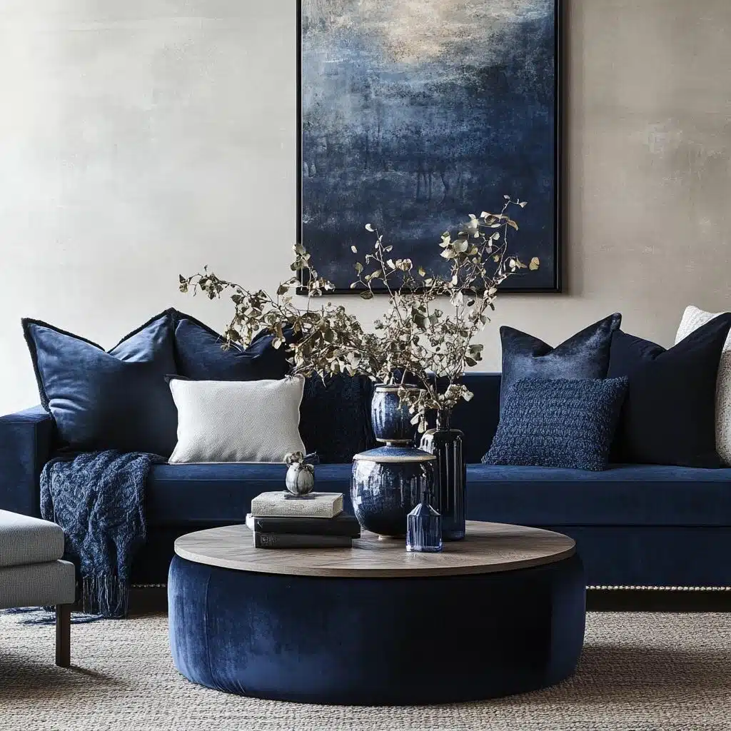 Cores Fortes E Surpreendentes: Decorações Com Azul Marinho 10