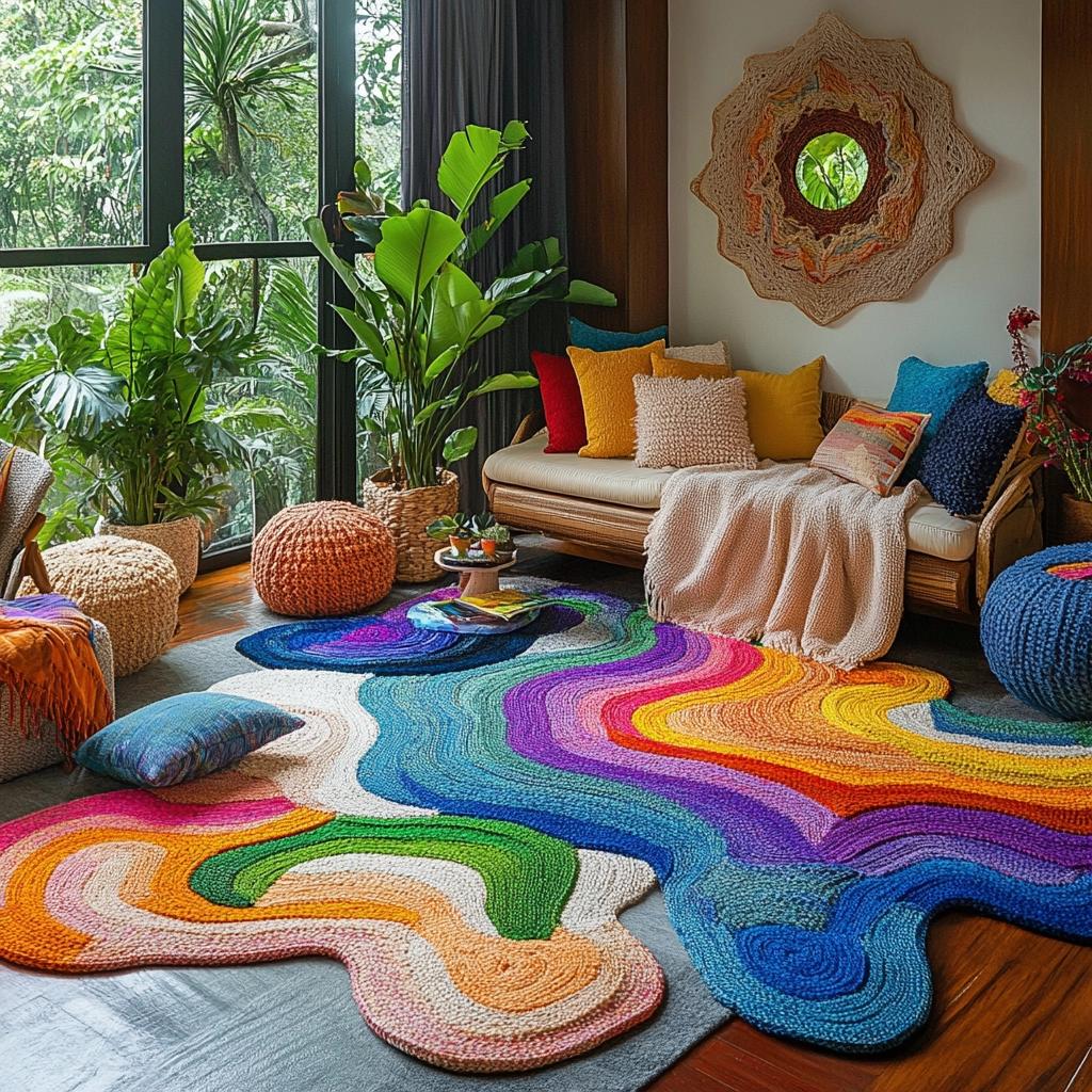 Transforme Seu Espaço: 25 Ideias Incríveis De Tapetes De Fio De Malha ...