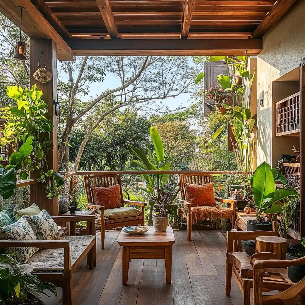 Inspire-se Com 70 Ideias Criativas De Varandas De Madeira Para ...