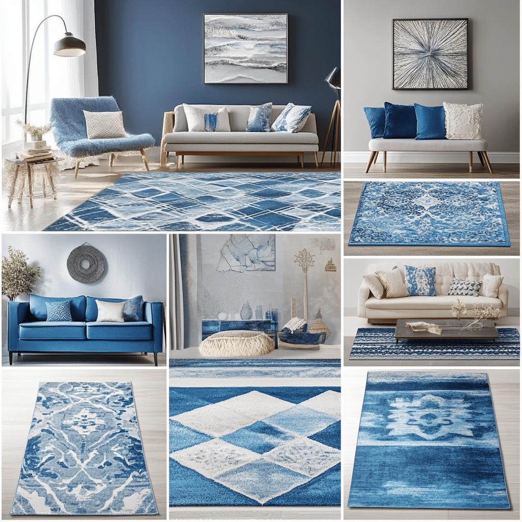 Modelos Elegantes De Tapete Azul Para Valorizar Sua Decoração