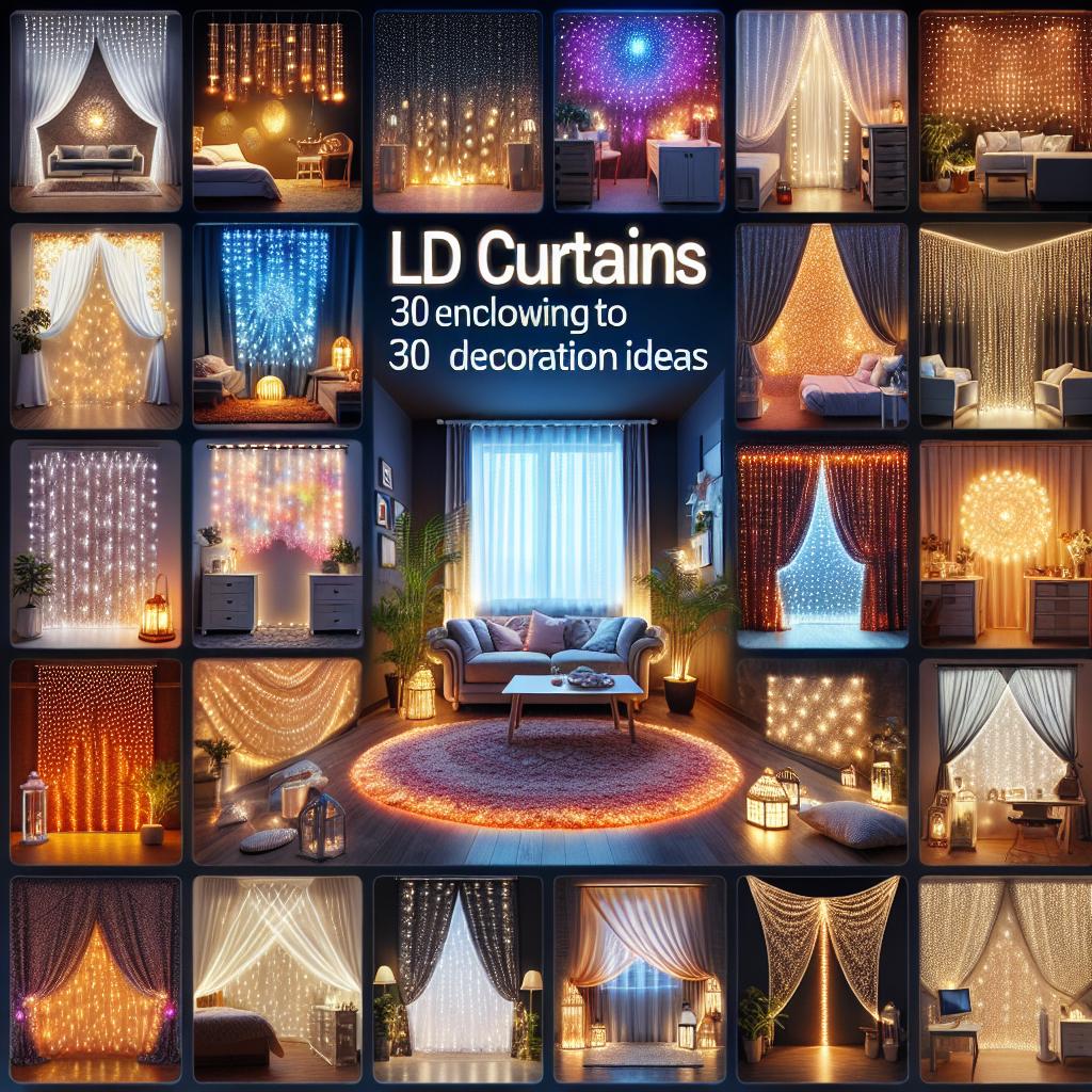10 Inspirações Para Decorar Com Cortinas De Led