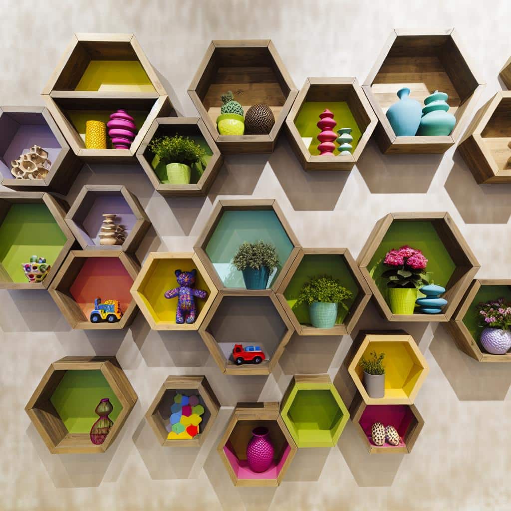 10 Inspirações Para Incorporar Nichos Hexagonais Na Sua Decoração