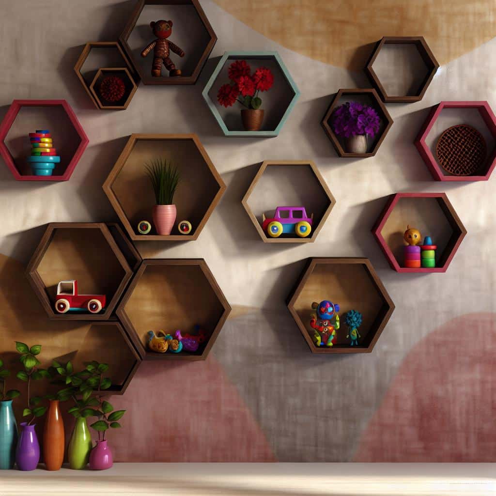 10 Inspirações Para Incorporar Nichos Hexagonais Na Sua Decoração